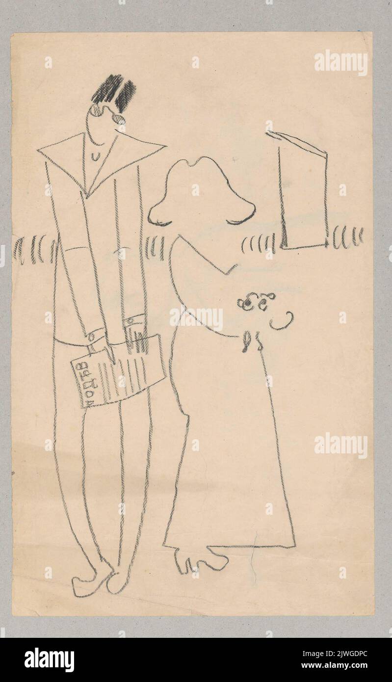 Humorous sketches of two persons. Waliszewski, Zygmunt (1897-1936 ...