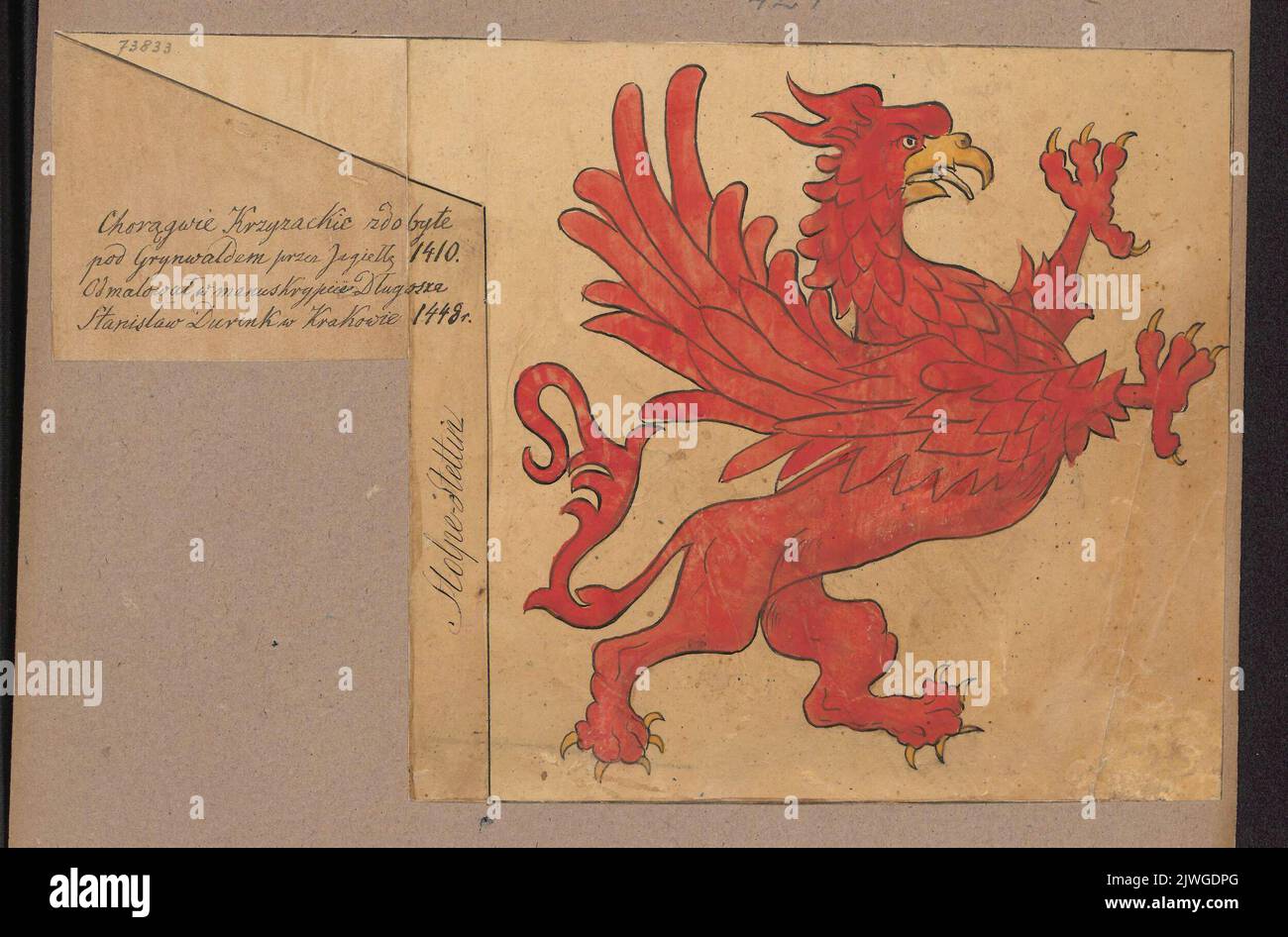 Heraldic Teutonic flag of the prince of Słupsk and Szczecin, Casimir V ...