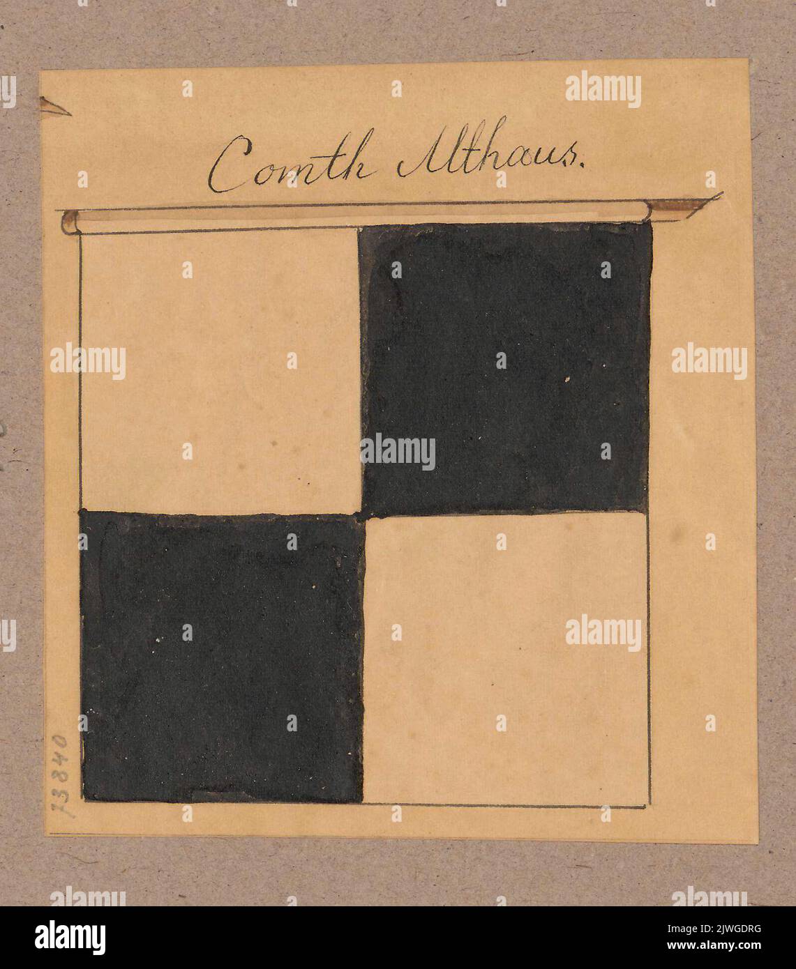 Heraldic Teutonic flag of the commander of Starogród taken in the year ...