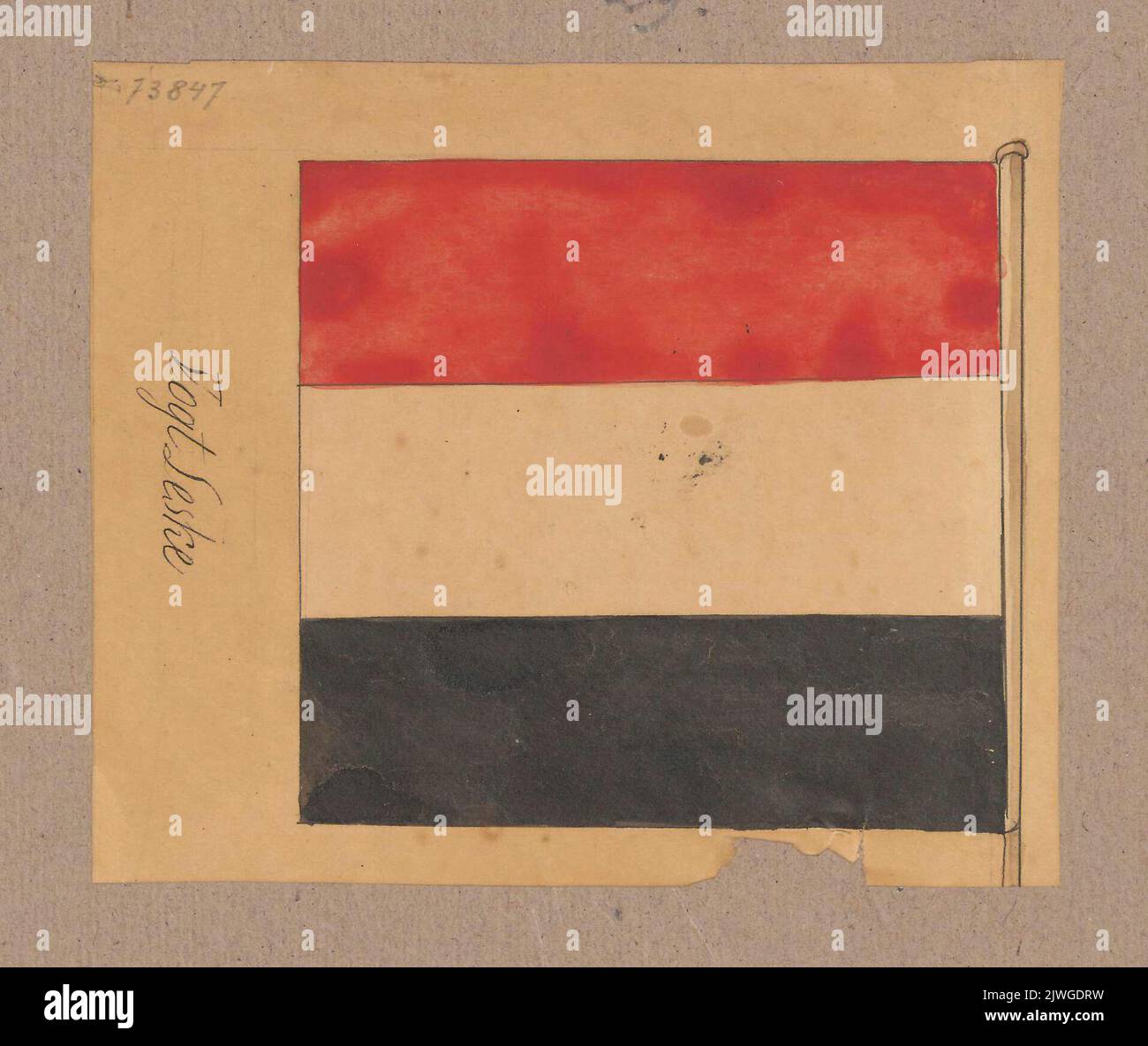 Heraldic Teutonic flag of the commander of the Żuławy (city of Łasin ...