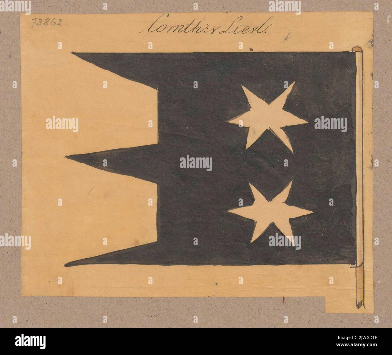 Heraldic flag of the city of Ascheraden (now Aizkraukle in Lithuania ...