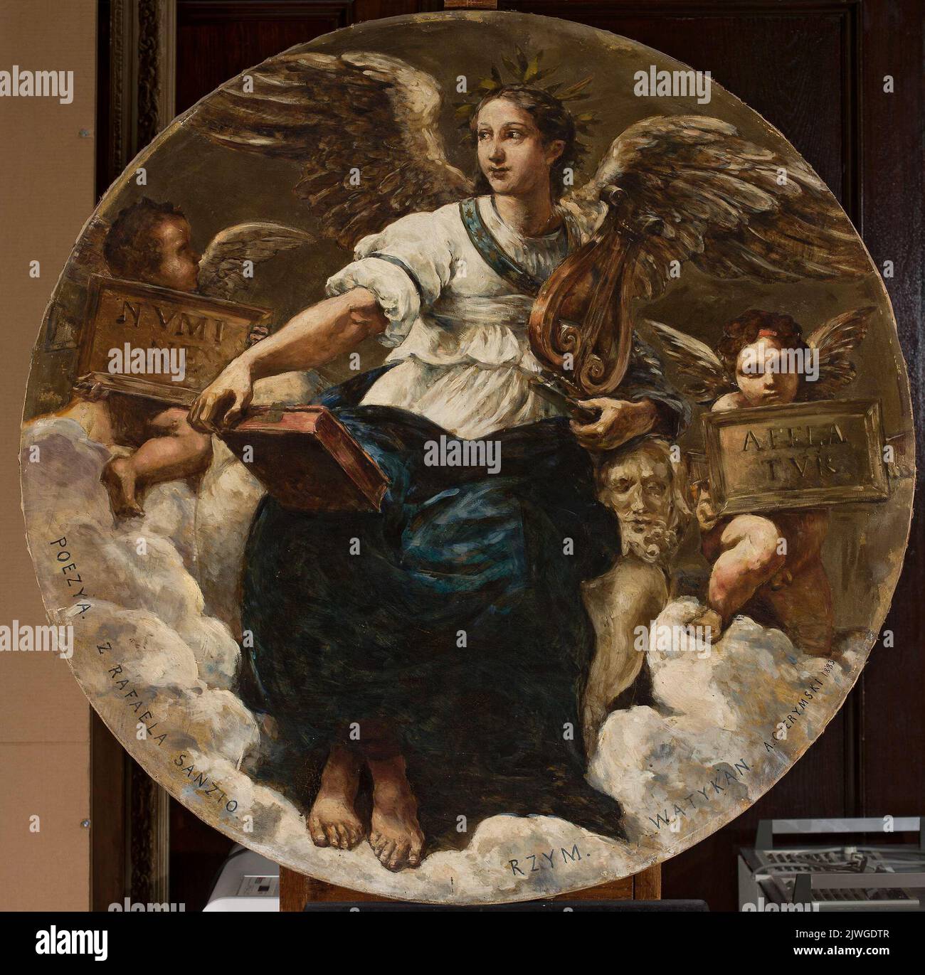 Poetry. Rafael Sanzio (1483-1520), author of a model, Gierymski ...