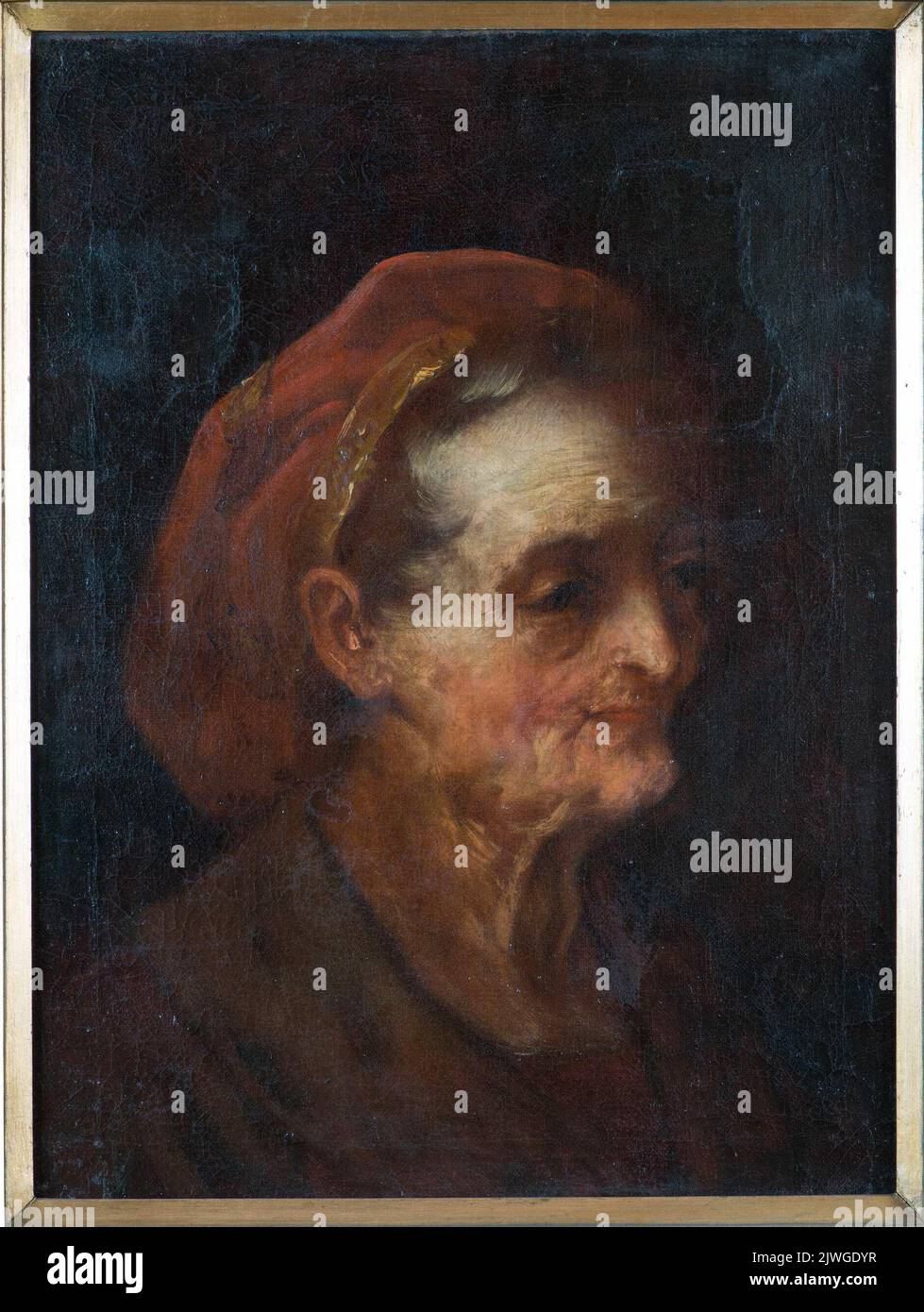 Portrait of an old woman. unknown, painter Stock Photo - Alamy