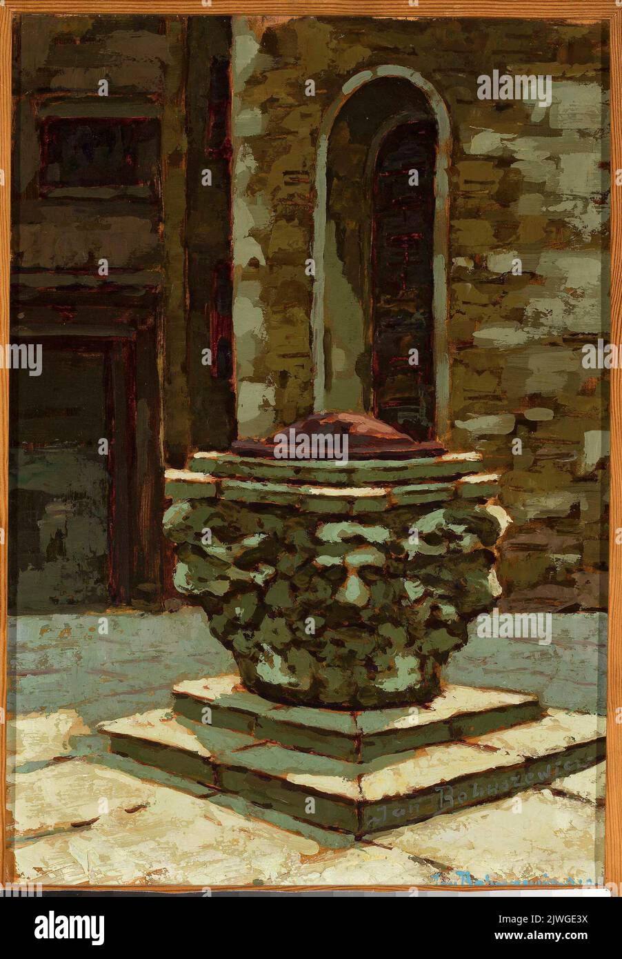 Small well in Venice in the sunshine. Bohuszewicz, Jan (1878-1935 ...