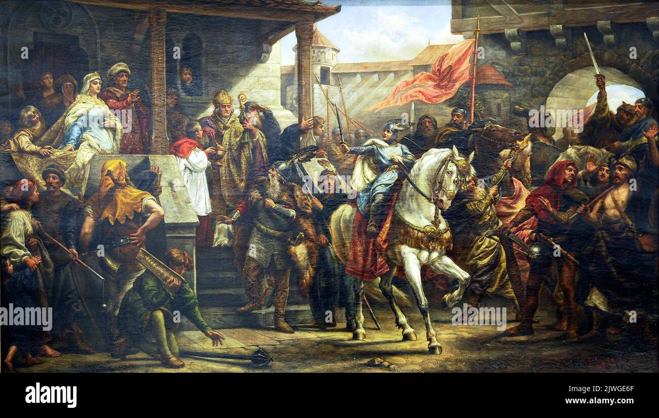 Władysław Herman blesses Bolesław the Wry-Mouthed before a war campaign ...