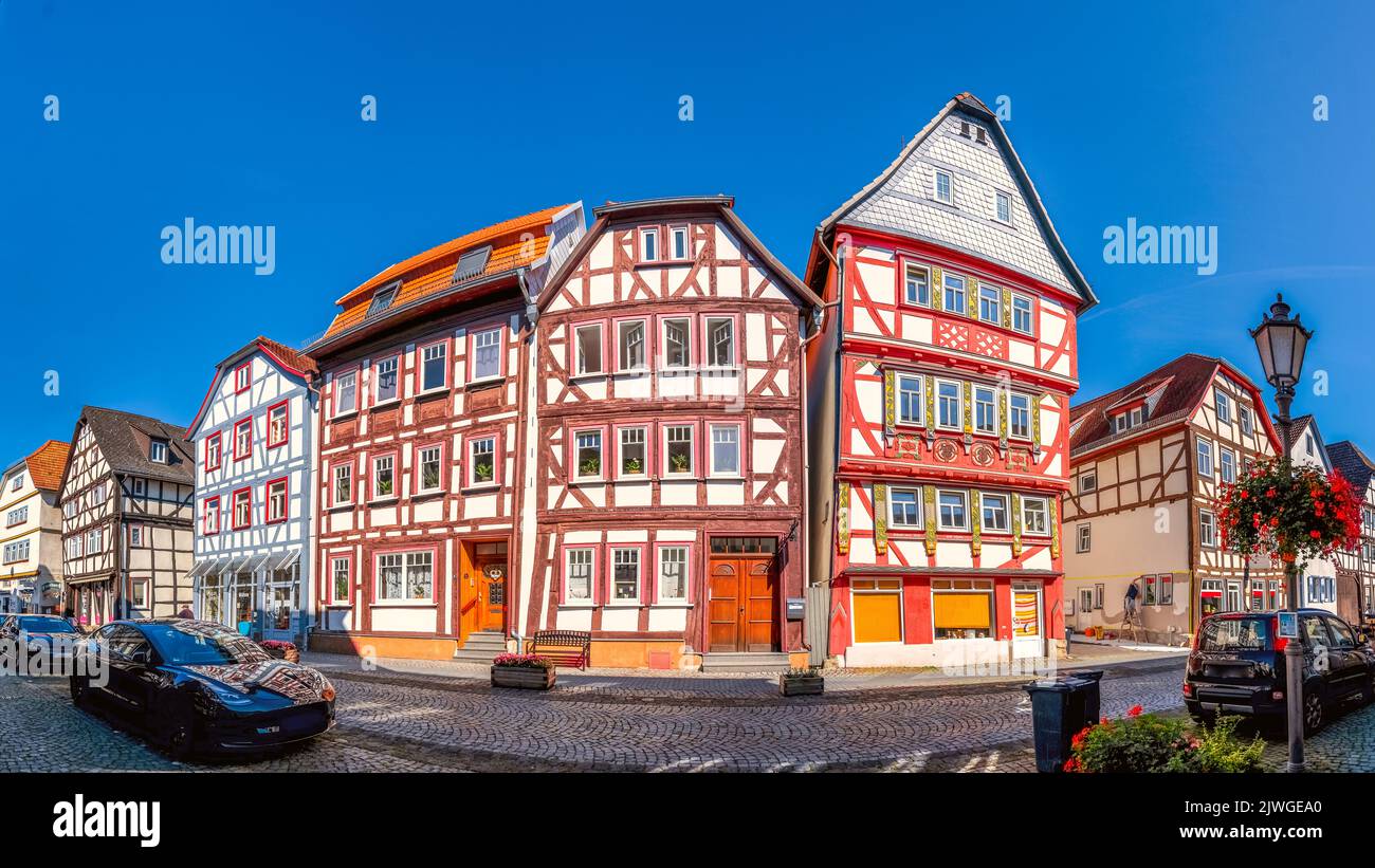 Historical city of Lich, Hessen, Germany Stock Photo - Alamy