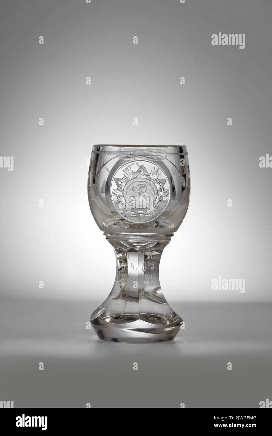 Masonic cup of a member of the Zur Kette lodge, München (Munich ...