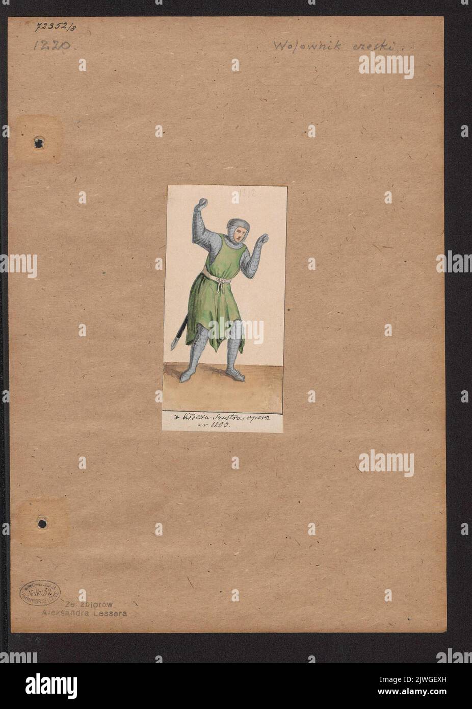 Bohemian knight, according to an illustration from the so-called Codex ...