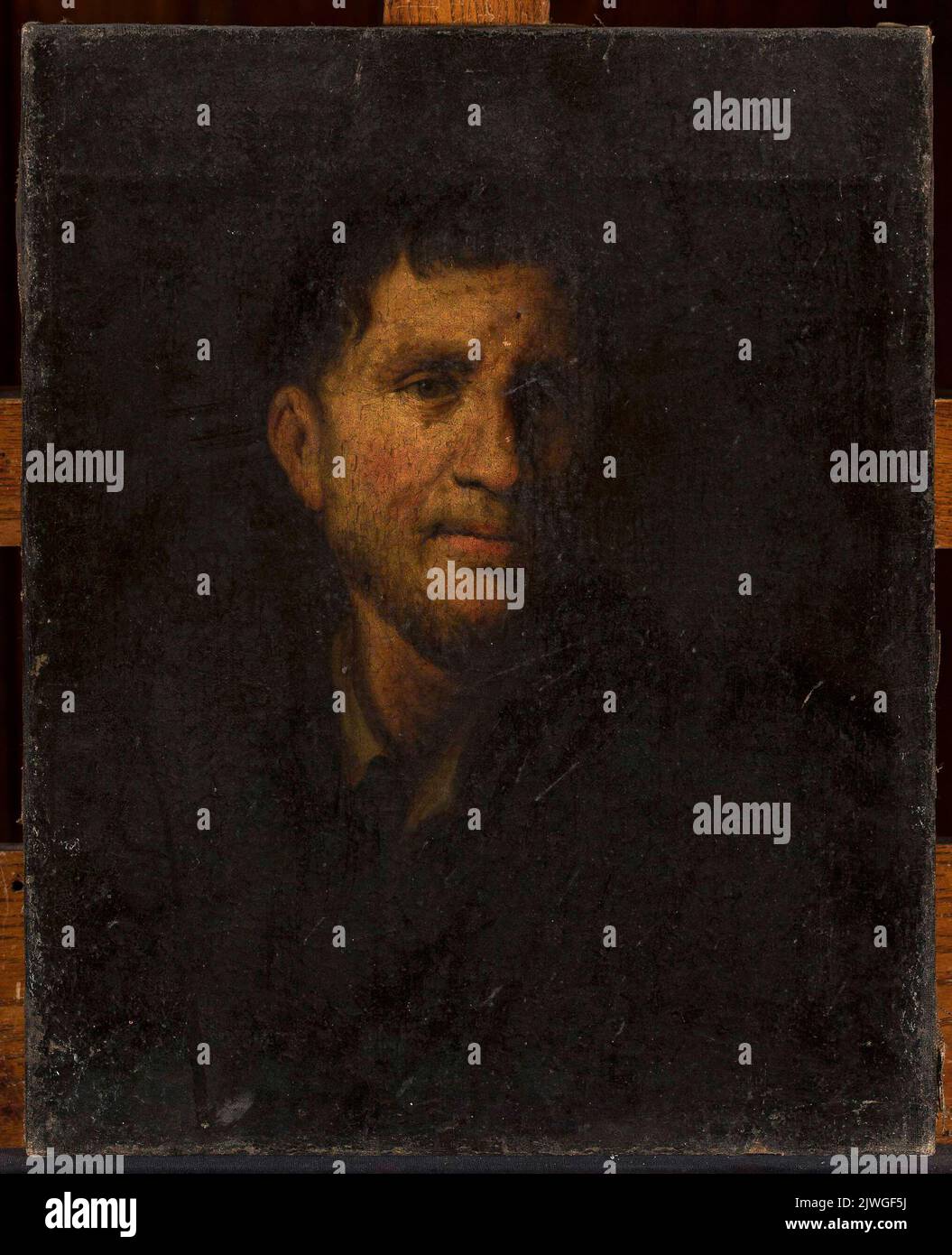 Portrait of a man. nieznany malarz polski, painter Stock Photo - Alamy