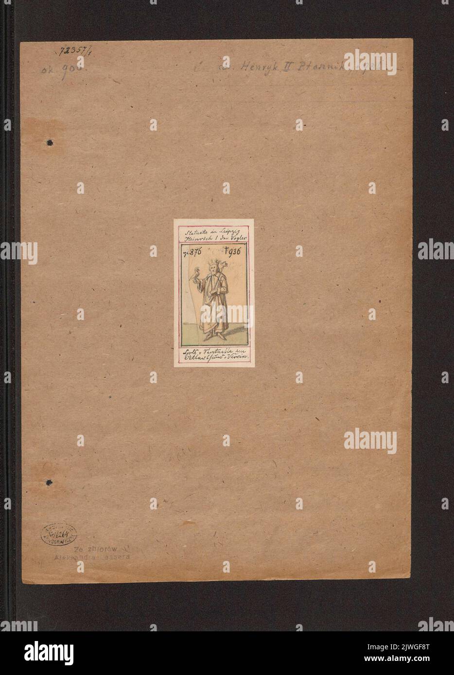 Henry the Fowler in attire from c. 900, according to sculpture from ...