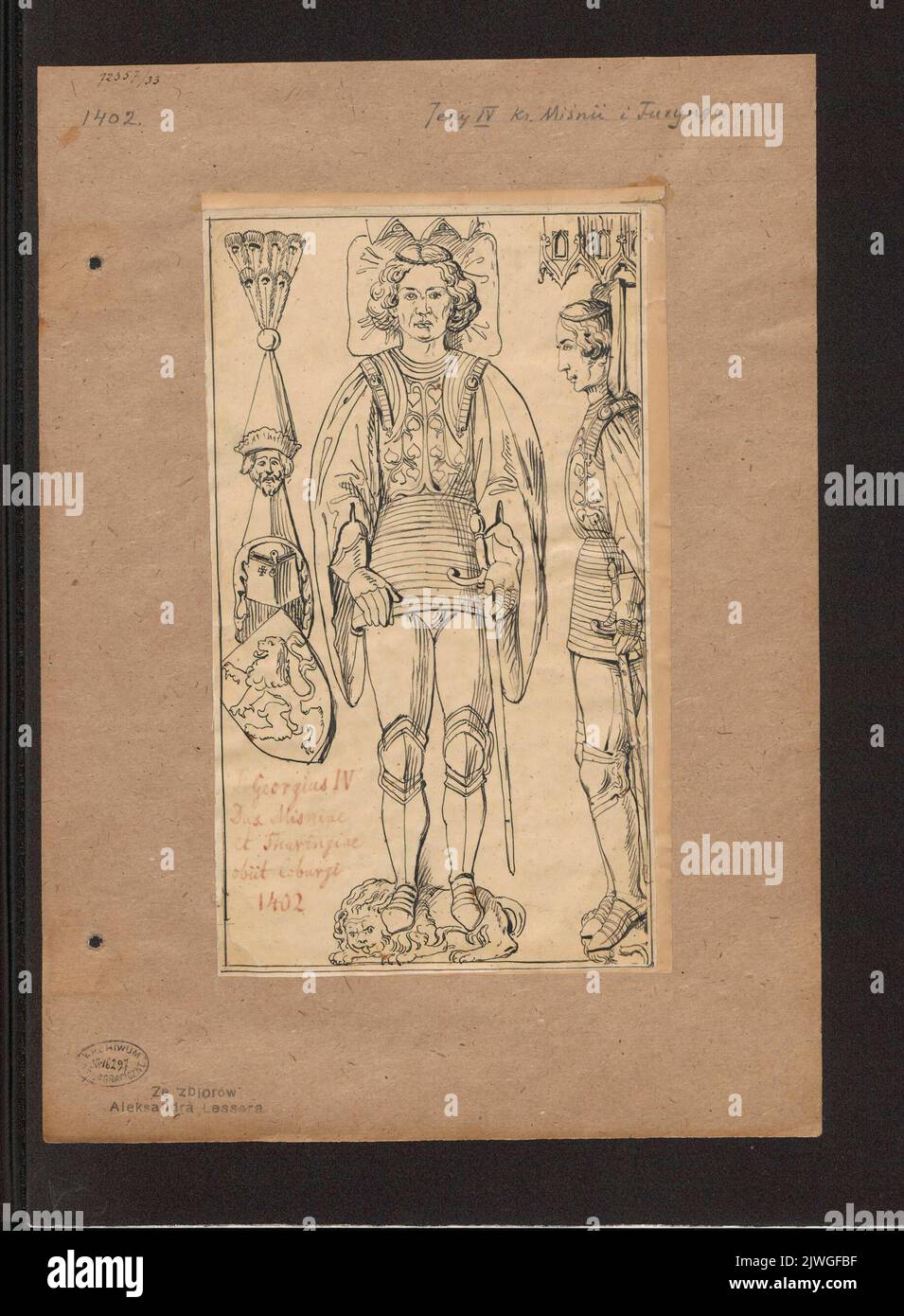 Figure of George IV, duke of Meissen and Thuringia (d. 1402). Lesser ...