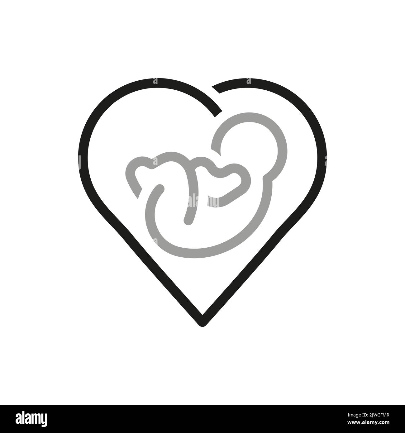 Foetus vector vectors hi-res stock photography and images - Alamy