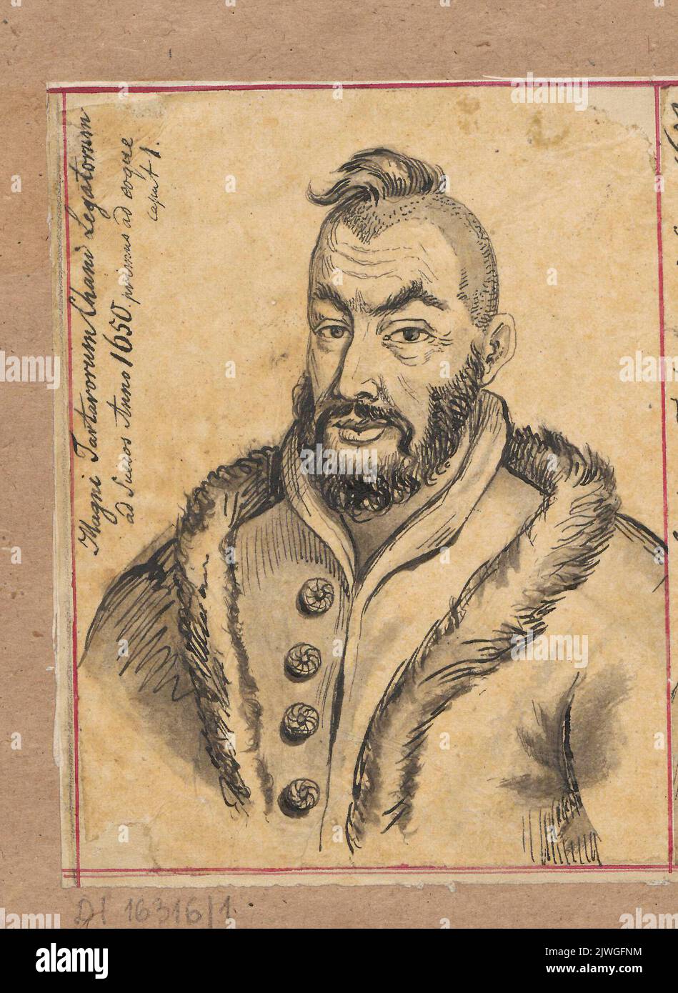 Portrait of Tatar Morza, according to print from c. 1650. Lesser ...