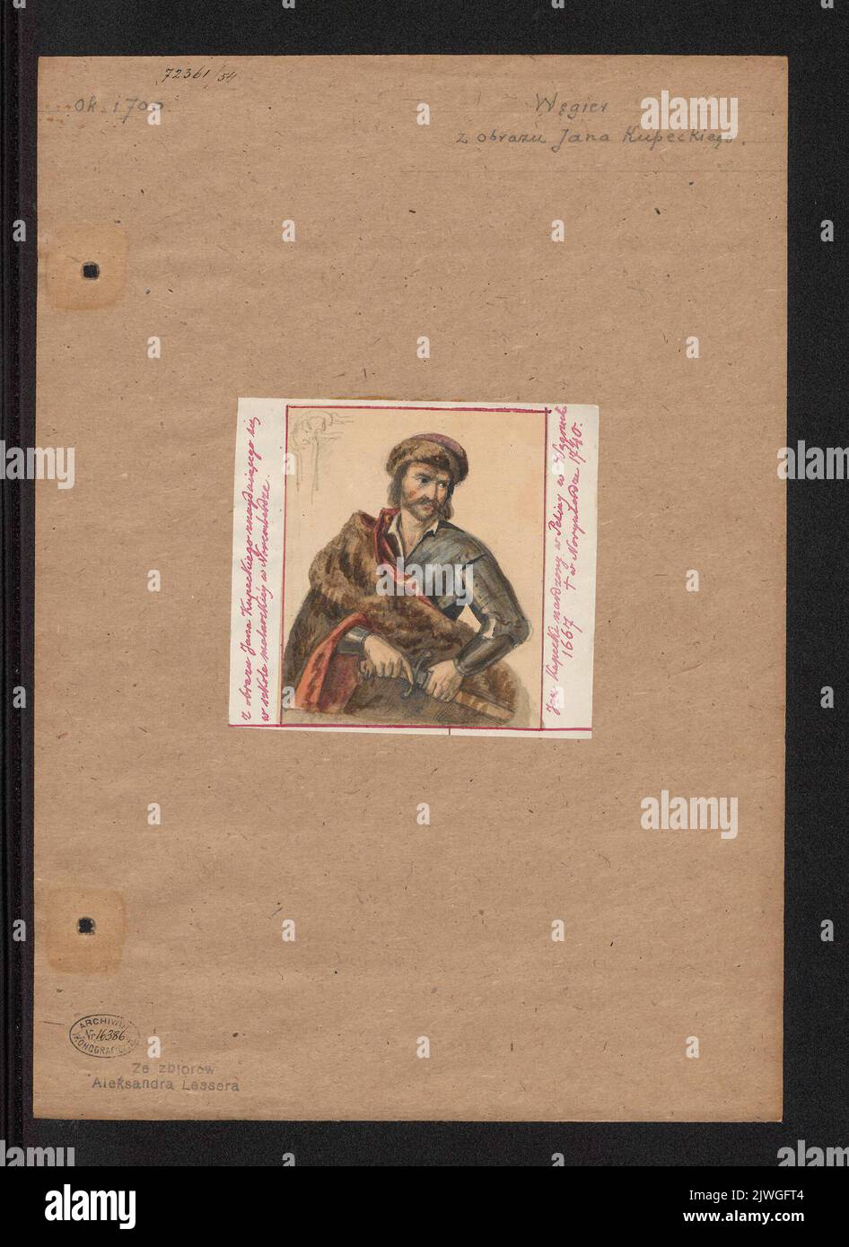 Man (Hungarian) in armour from c. 1700, according to a painting by Jan ...