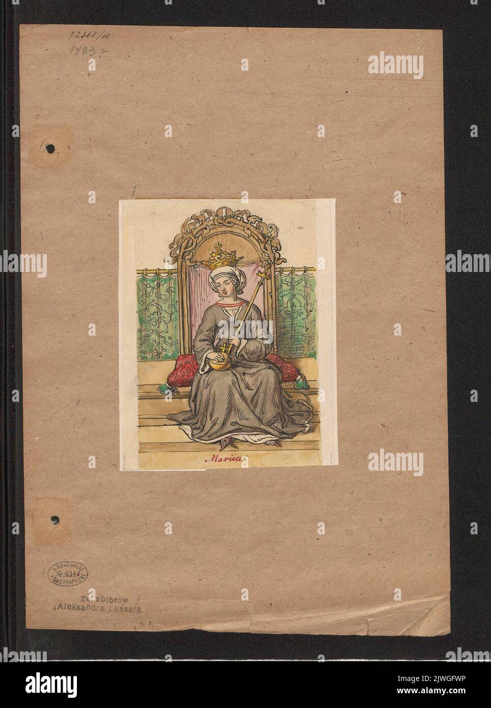 Maria of anjou queen of hungary and croatia hi-res stock photography ...