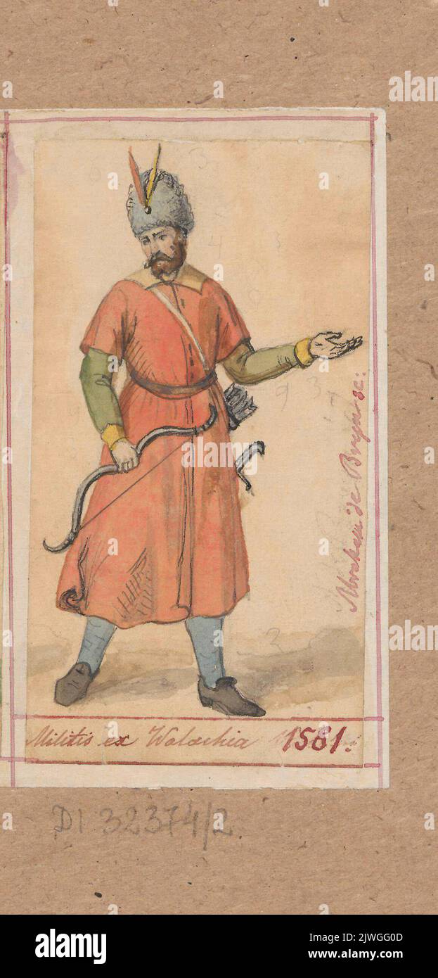 Wallachian archer, according to a print by Abraham de Bruyn from the ...