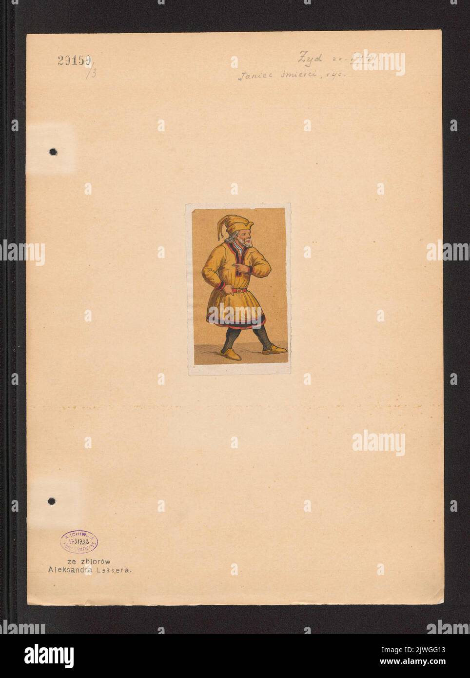 Jew in attire from 1st half 15th century, according to a print ...