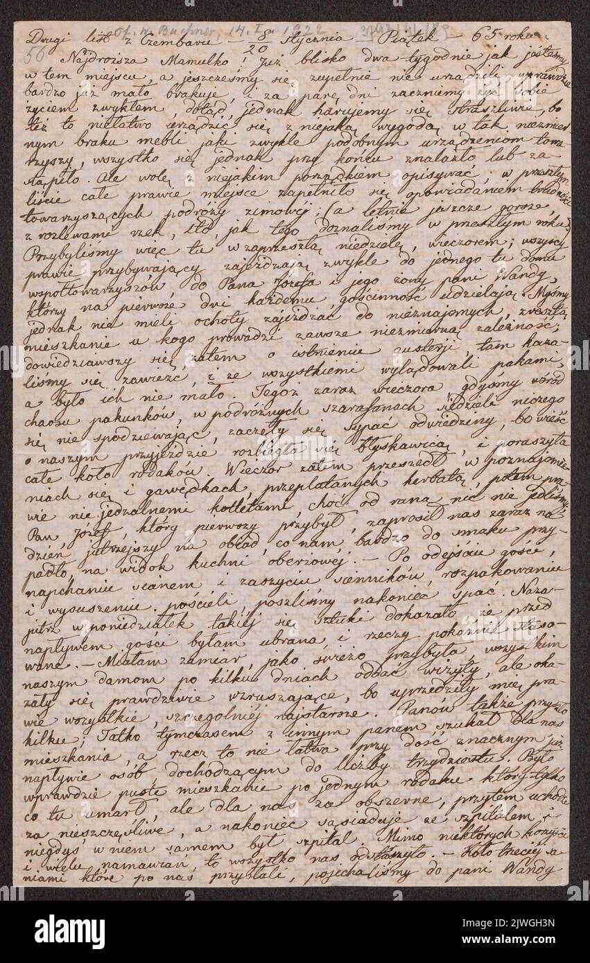 List Jadwigi Łuszczewskiej (Deotymy) i Wacława Łuszczewskiego do ...