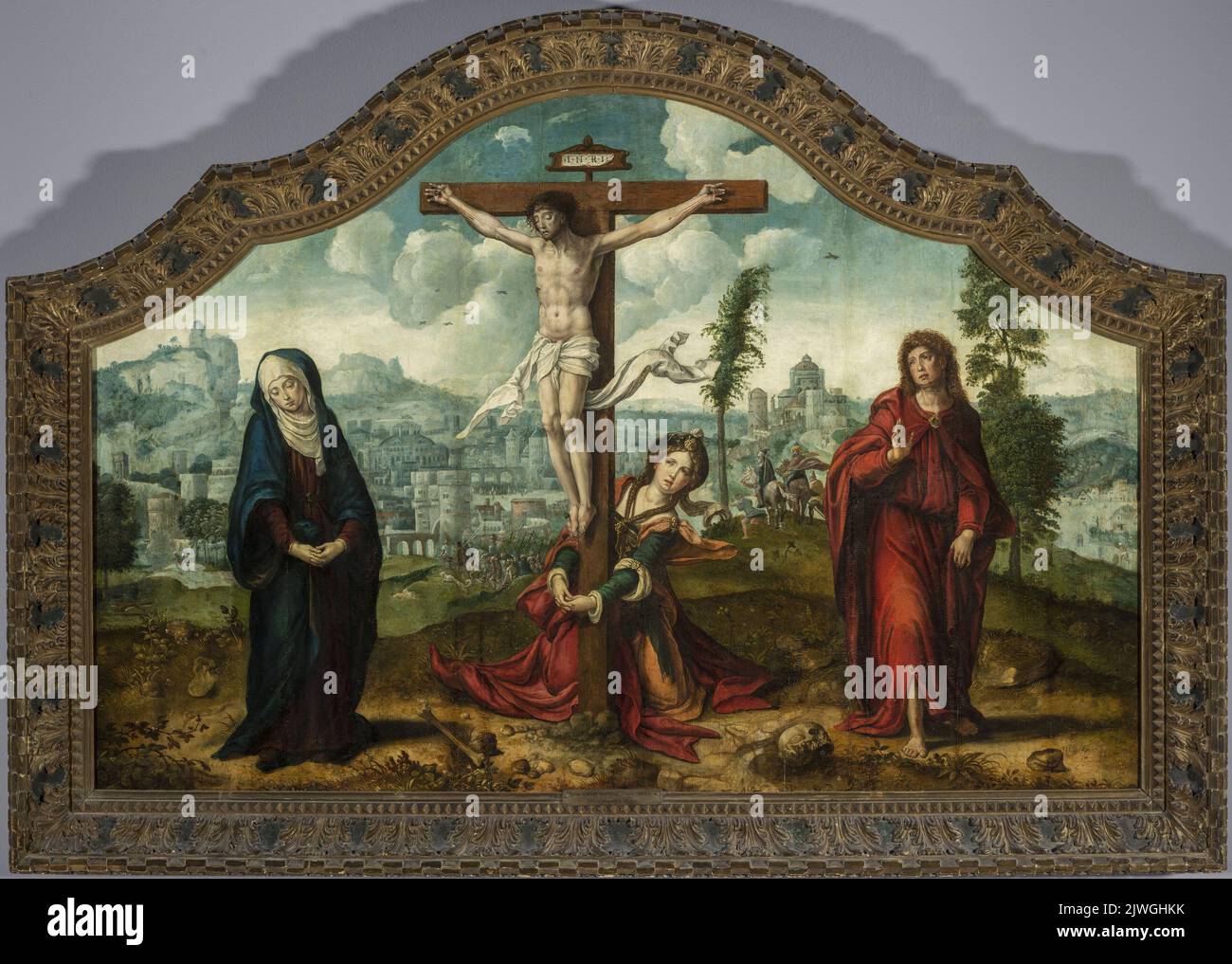 Crucifixion. Coecke van Aelst, Pieter (1502-1550), painter Stock Photo - Alamy