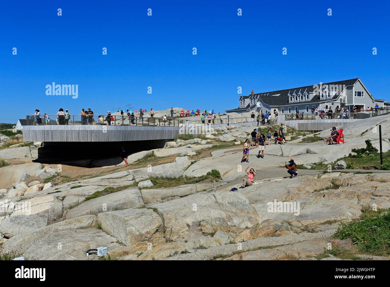 Peggys Point Lighthouse, 2022, nova scotia, canada, showing, new ...