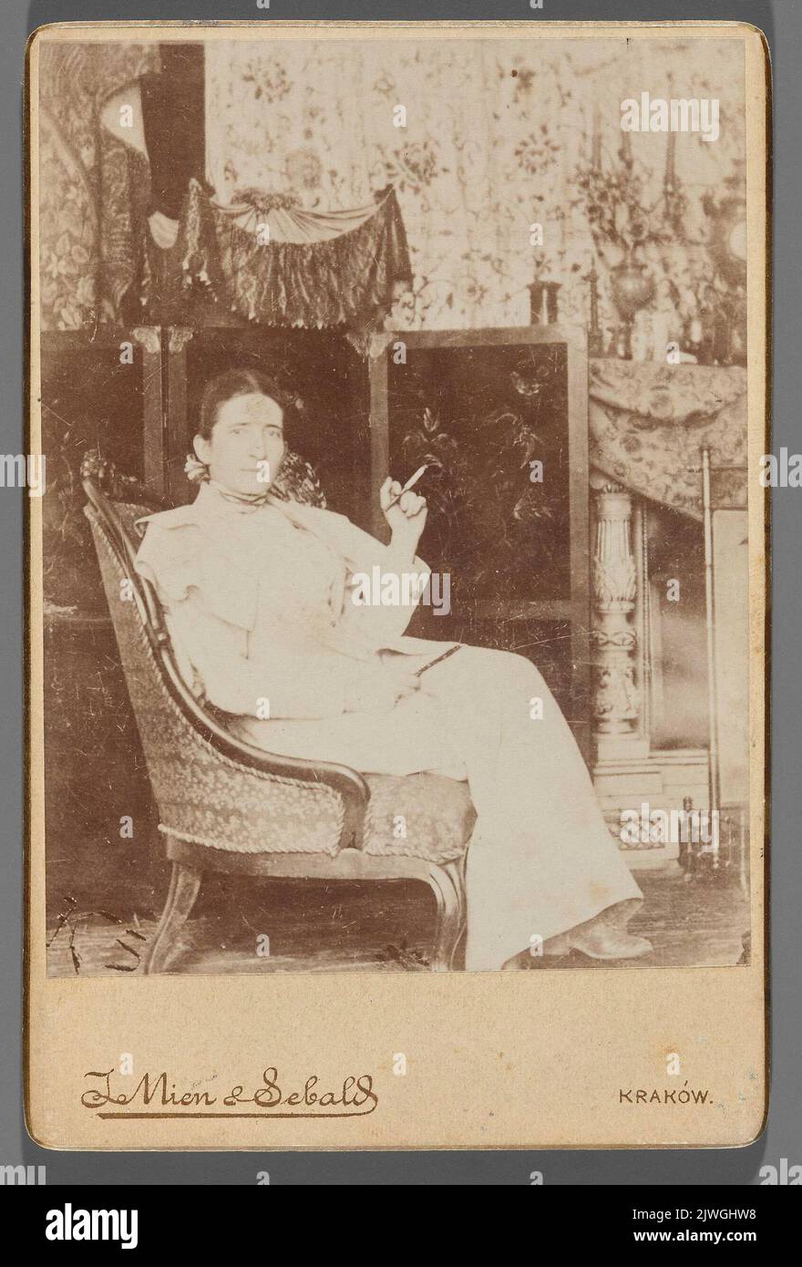 Portrait of Maria Puszetowa (1852-1899). Mien, Juliusz & Sebald (Kraków ...