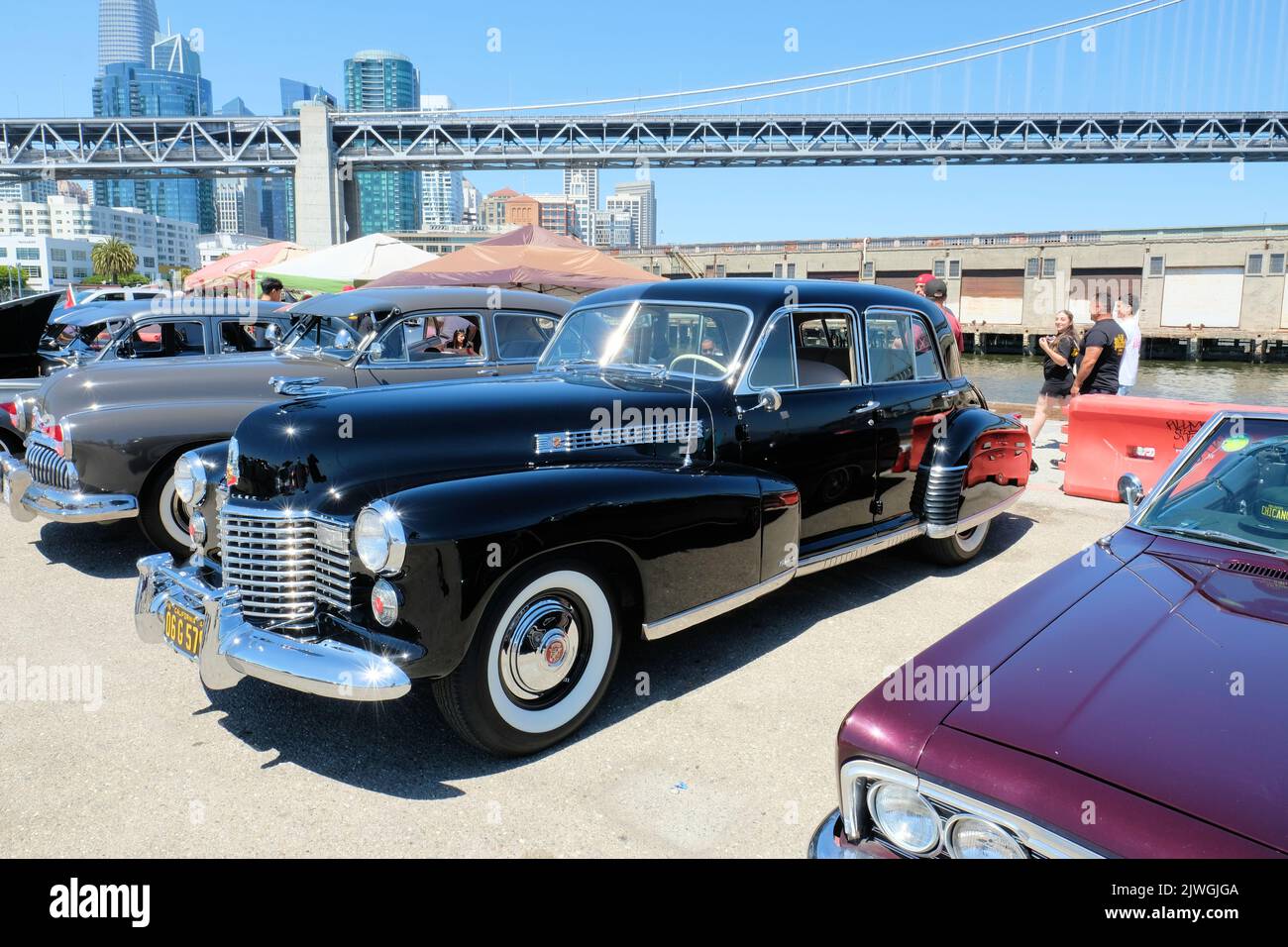 Black 1941 Cadillac Series 63 Touring Sedan, restored and on exhibit at ...