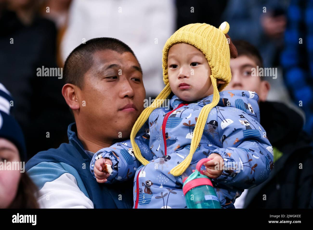 MELBOURNE, AUSTRALIA - MAY 21: Soccer babies are seen during the A ...