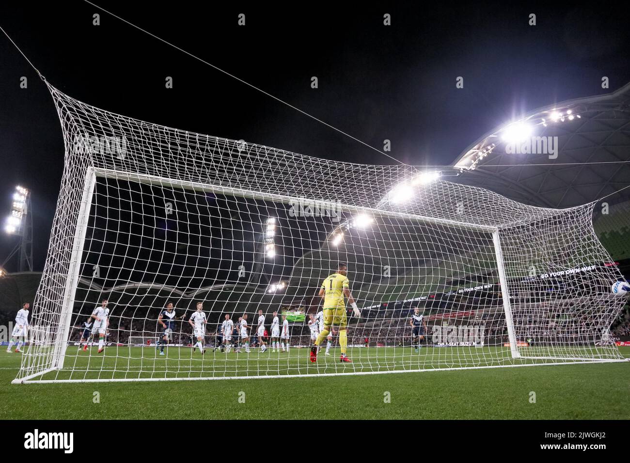 Soccer stands with advertising hi-res stock photography and images - Alamy
