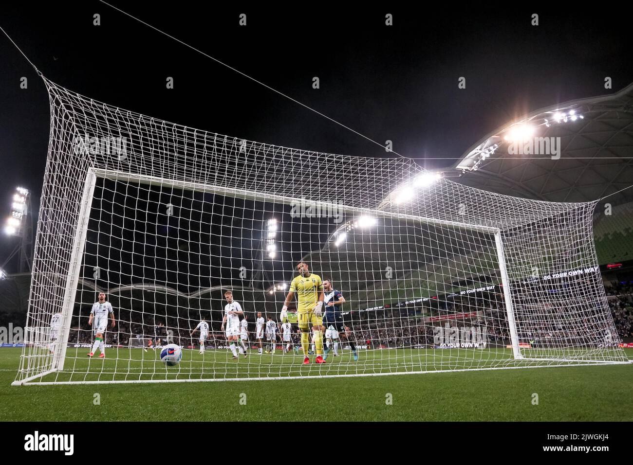 Soccer stands with advertising hi-res stock photography and images - Alamy