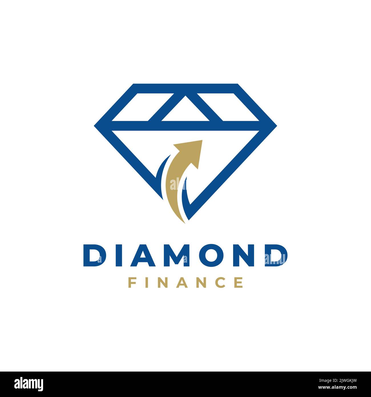 Diamond Finance Logo Template Design. Vector illustration Stock Vector ...