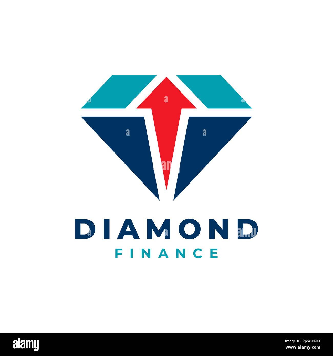 Diamond Finance Logo Template Design. Vector illustration Stock Vector ...