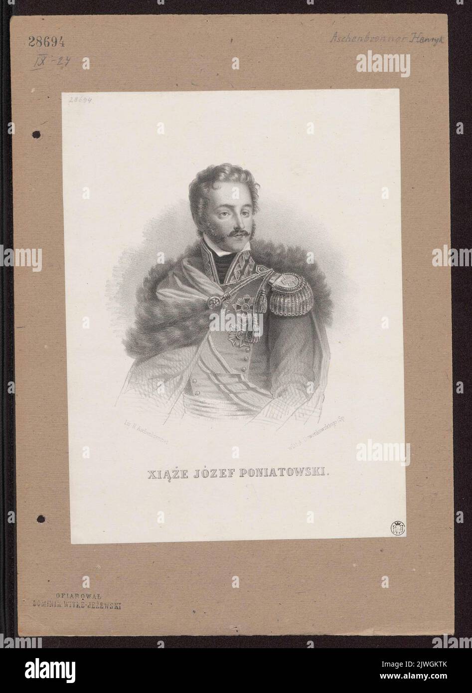 Portrait of Prince Józef Poniatowski. Dzwonkowski, Adam (Warszawa ...