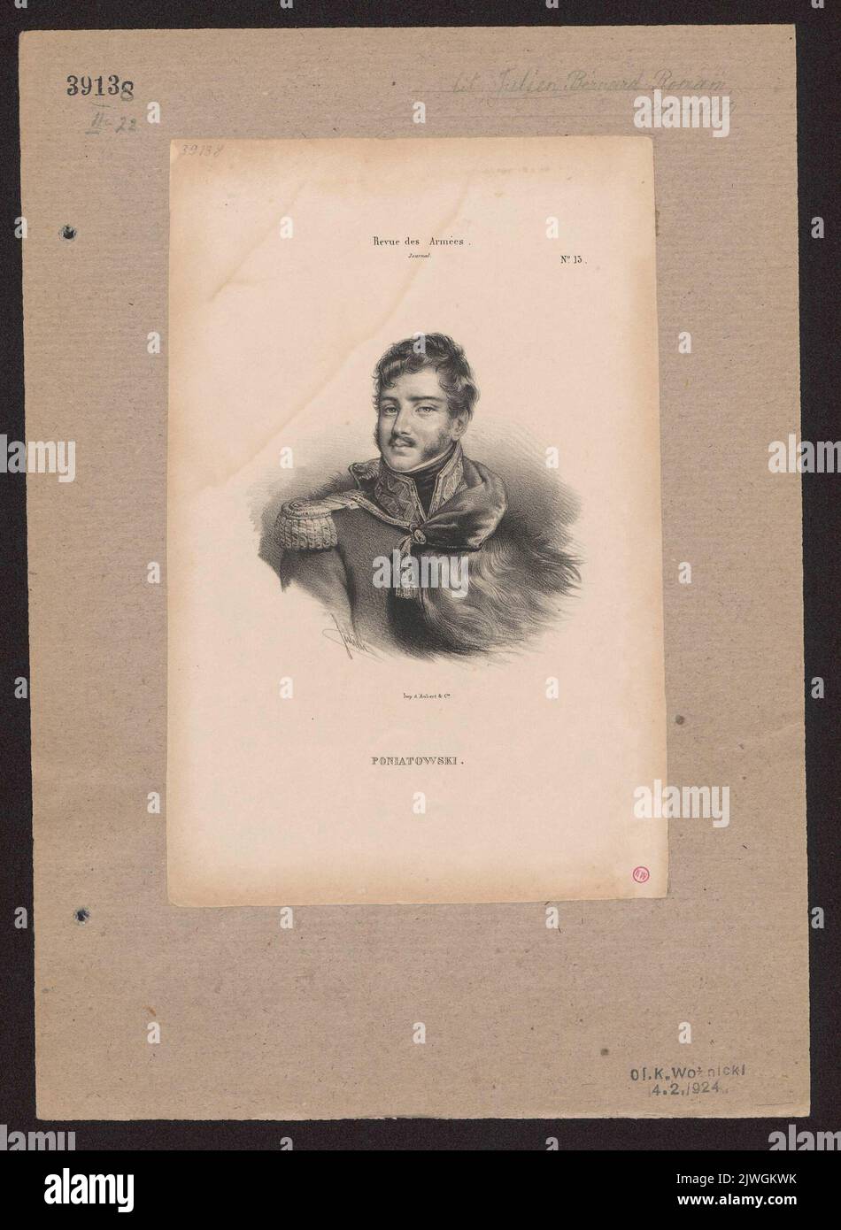 Portrait of Prince Józef Poniatowski. Julien, Bernard-Romain (1802-1871 ...