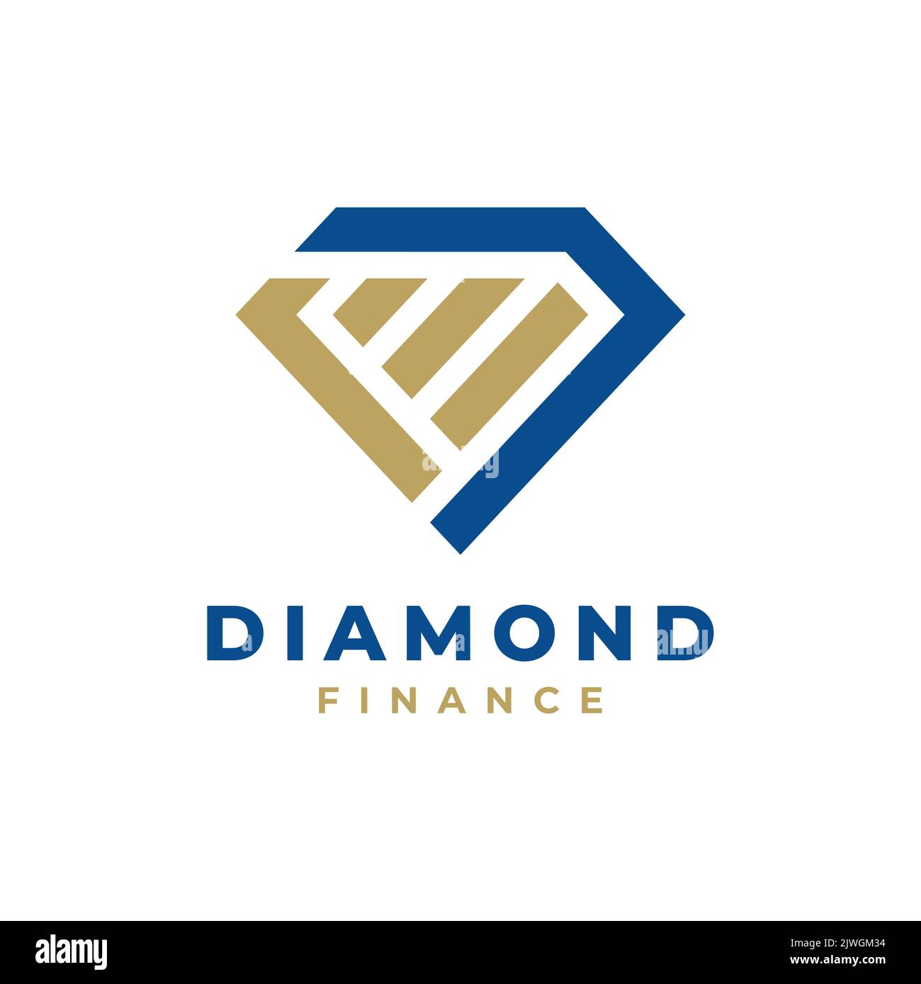 Diamond Finance Logo Template Design. Vector illustration Stock Vector ...