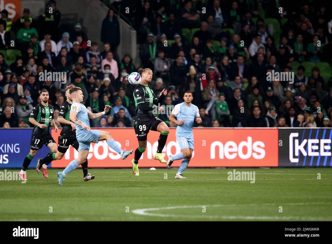 MELBOURNE, AUSTRALIA - MAY 28: Aleksandar Prijovic of Western United ...