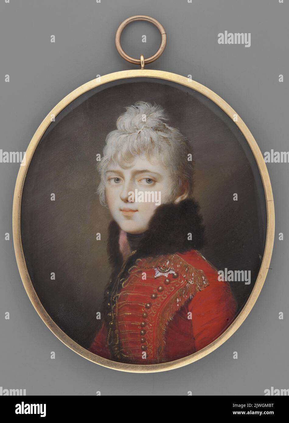 Adam Karol książę Wirtemberski (1792-1847) w mundurze huzarów ...