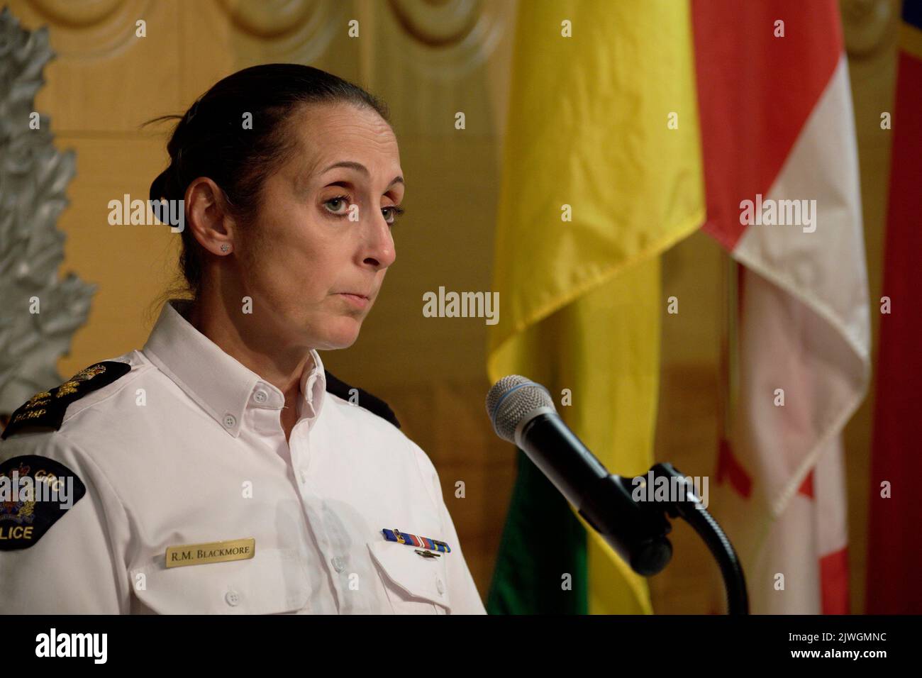 Regina, Canada, Sept. 5, 2022. Assistant Commissioner Rhonda Blackmore ...