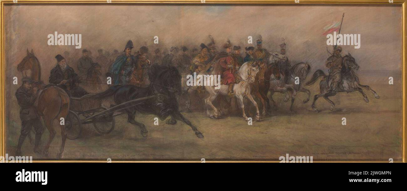 Study for the painting “Our battle scene painters". Tański, Czesław ...