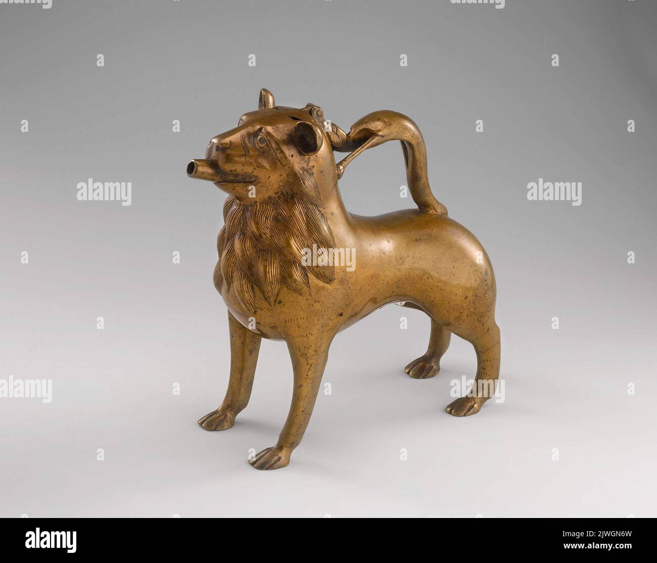 Lion-shaped aquamaniles. unknown, author Stock Photo - Alamy