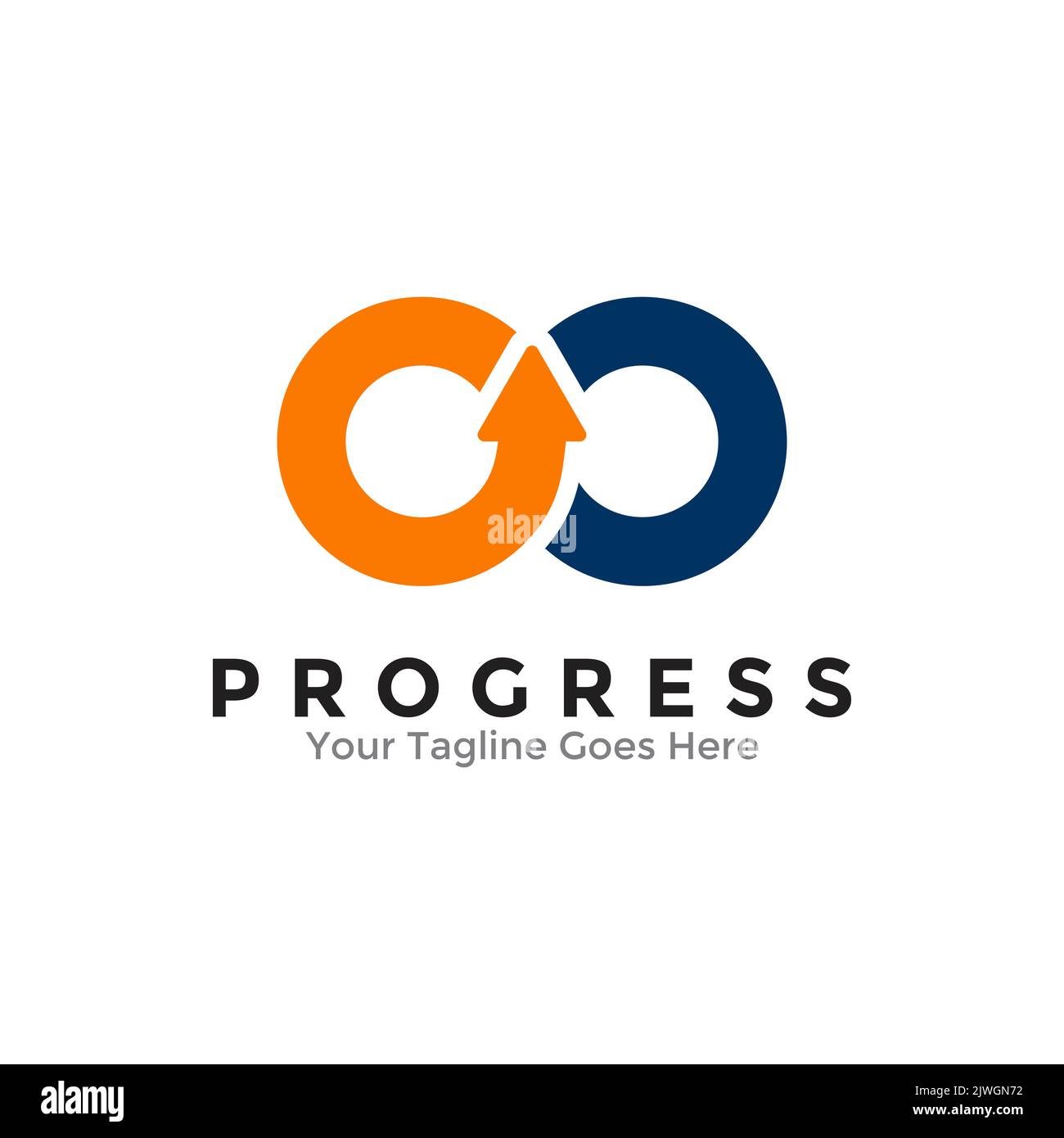 Abstract Progress Logo Template Design. Creative arrow up logo, growth ...