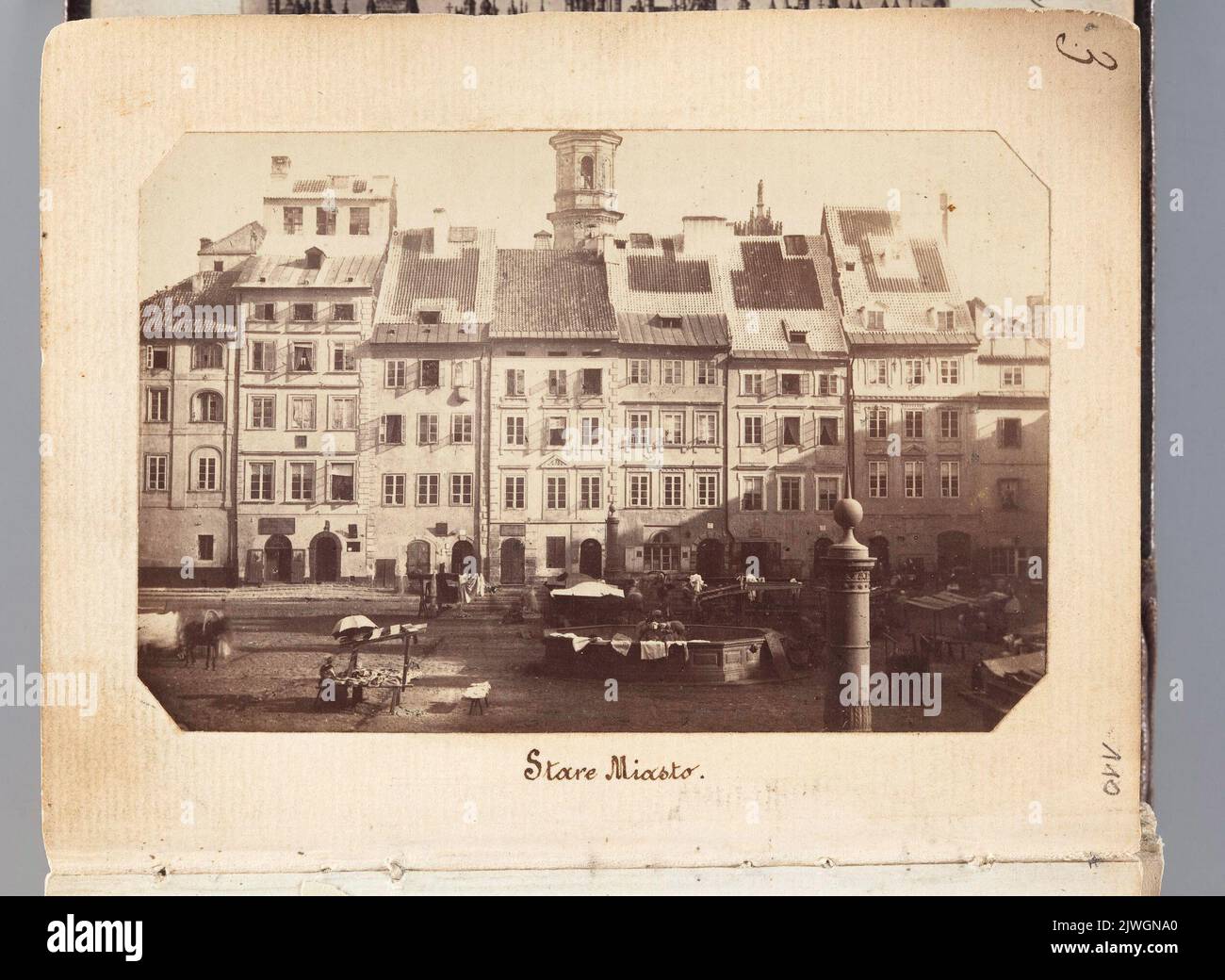 Warsaw. `Old Town` (Market Square. Zakrzewski side). Beyer, Karol (1818 ...