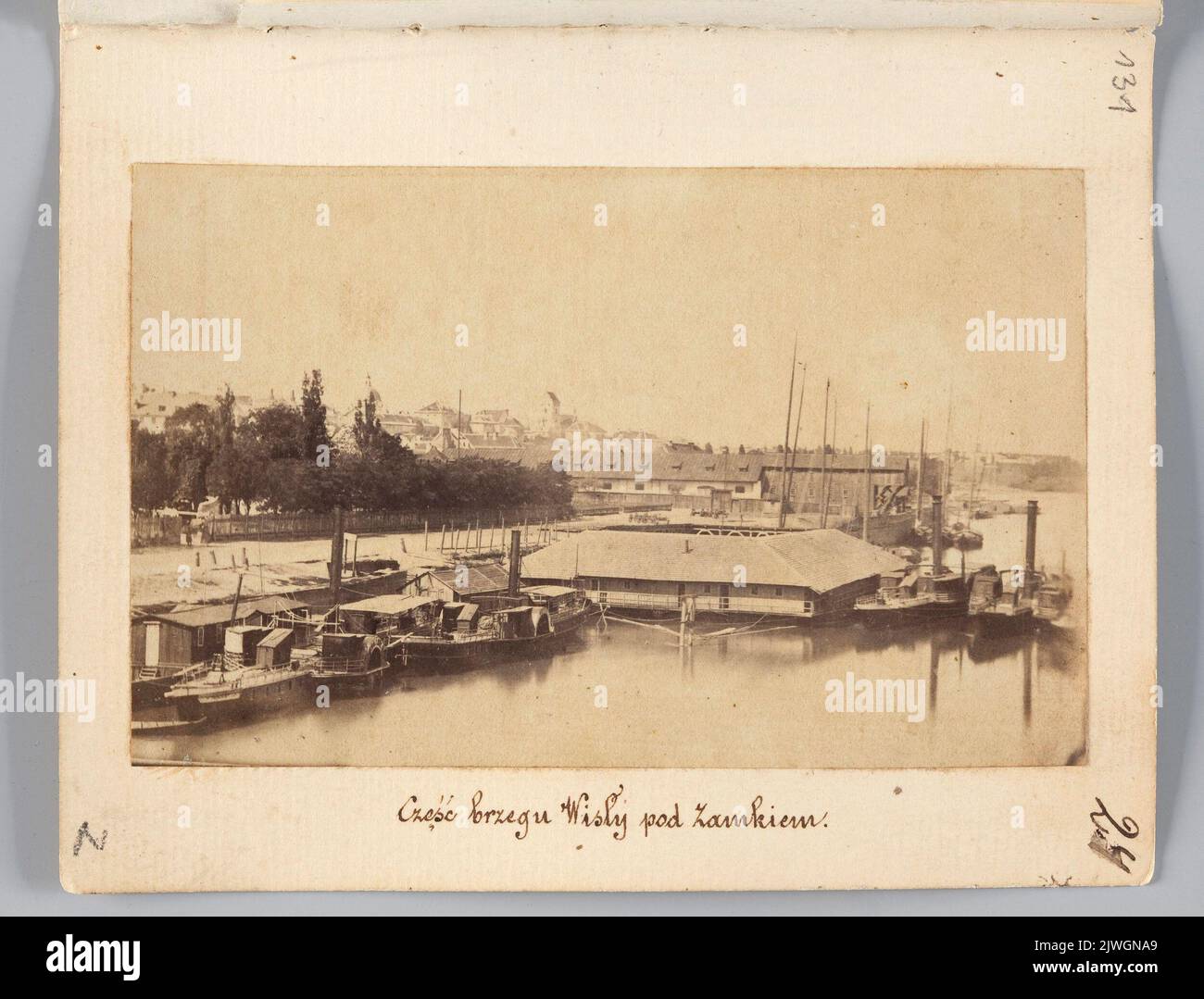 Warsaw. `Part of the Vistula shore at the Castle` (View from the ...