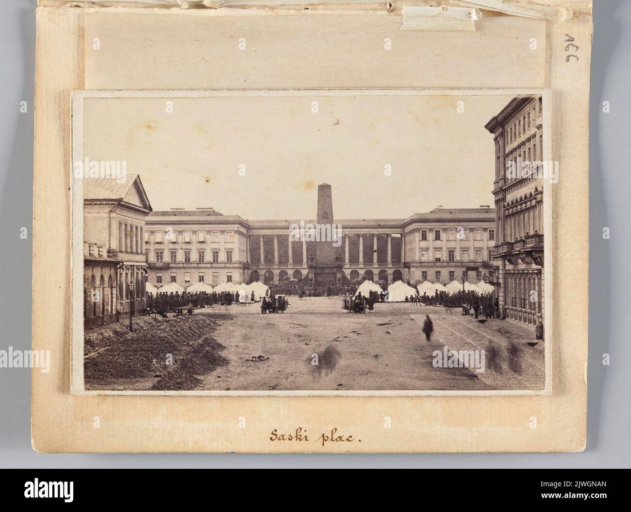 Warsaw. `Saxon Square` (View of the Krakowskie Przedmieście from the ...