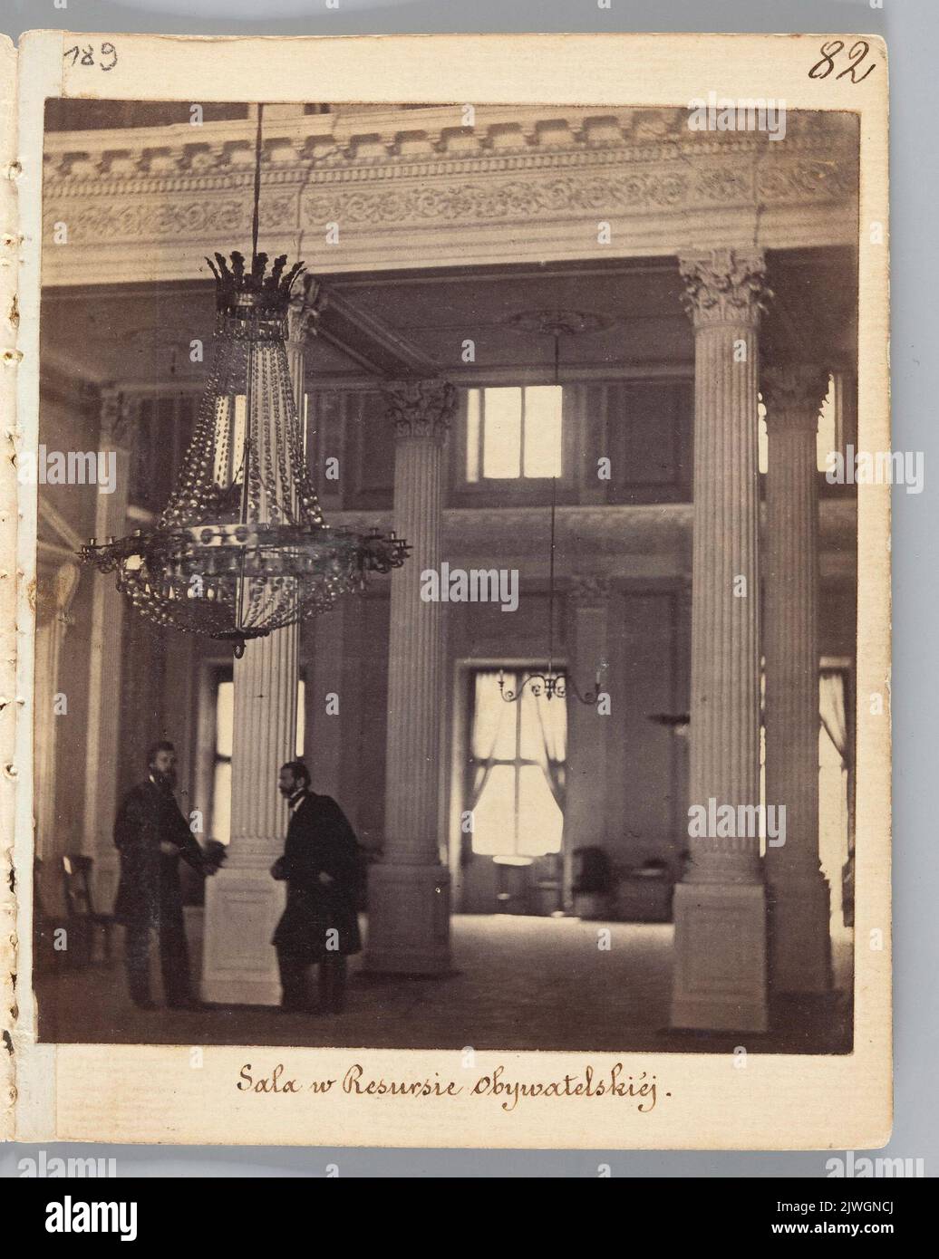 Warsaw. `Hall at the Civic Aid Association` (Inside on the right ...