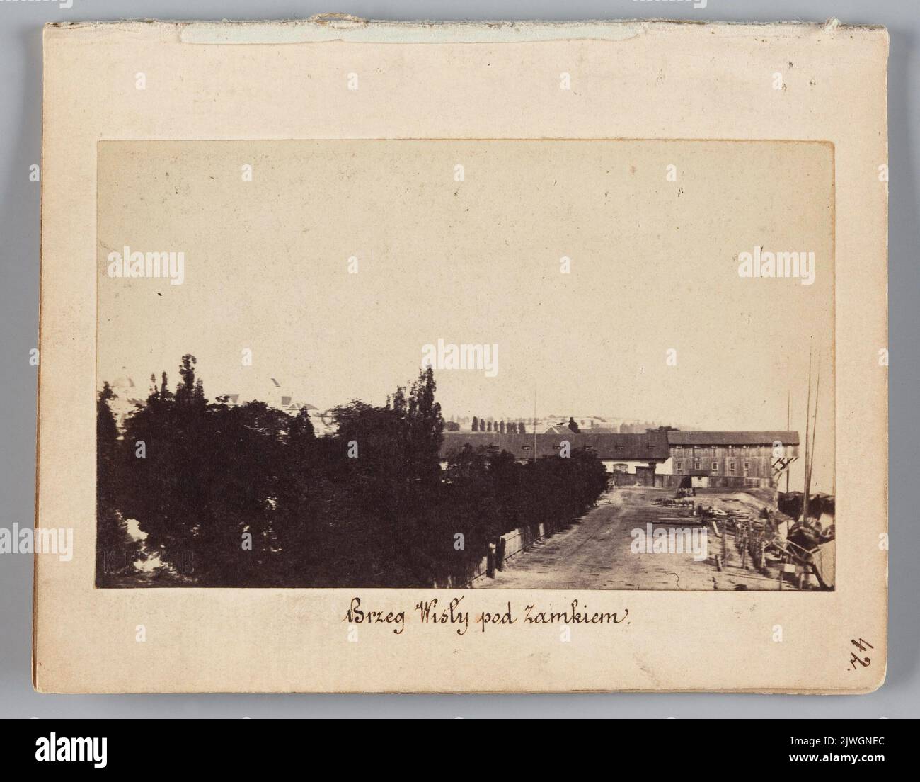 Warsaw. `Vistula shore at the Castle`. Beyer, Karol (1818-1877 ...