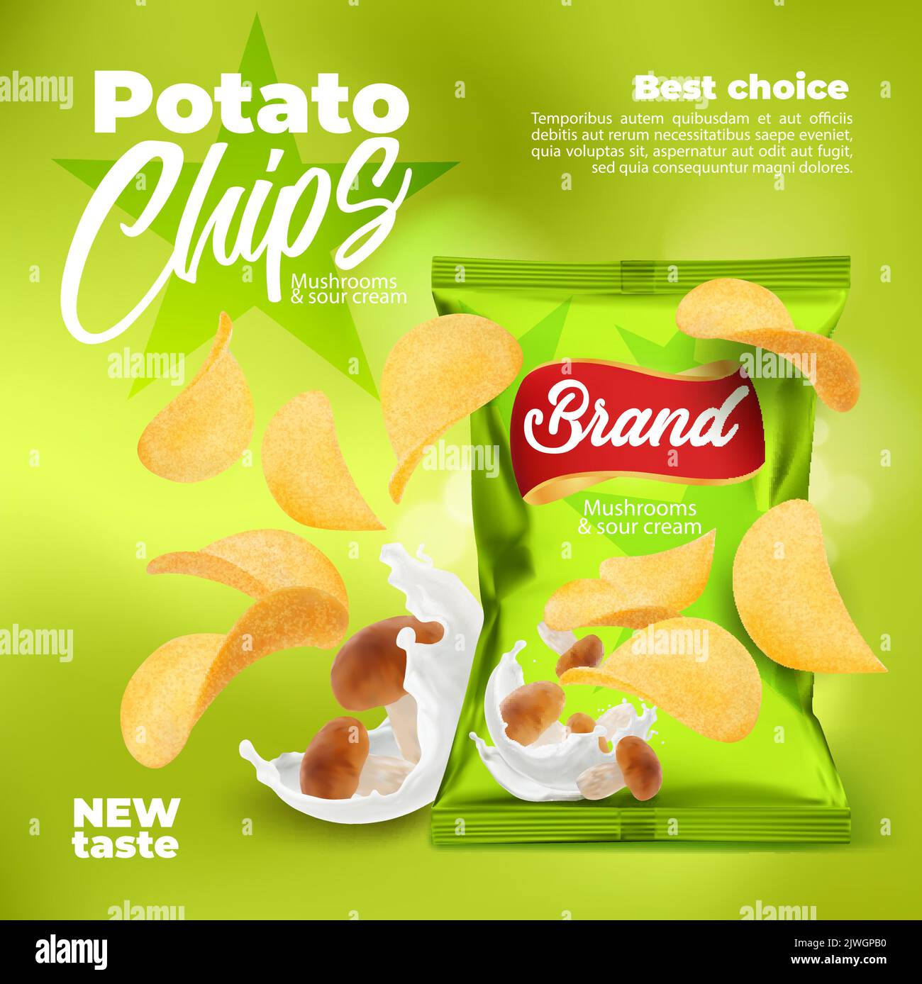 Flavored mushrooms Stock Vector Images - Alamy