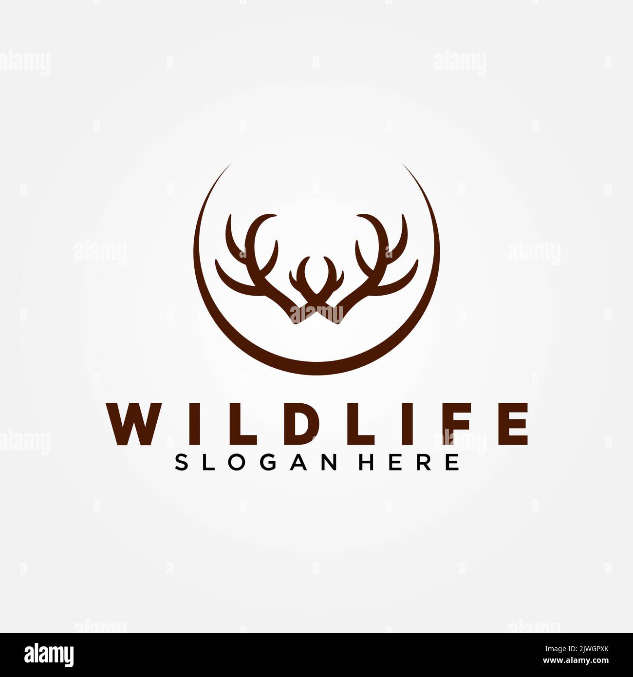 Wildlife Conservation Logo Vector Template Design. Vector Illustration ...