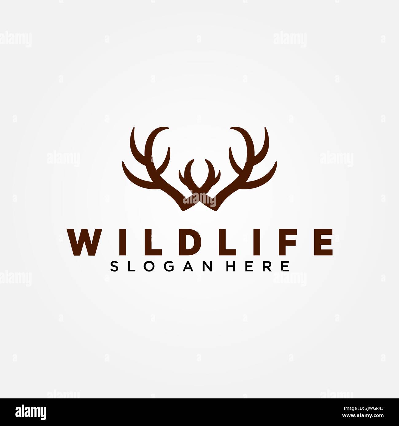 Wildlife Conservation Logo Vector Template Design. Vector Illustration ...