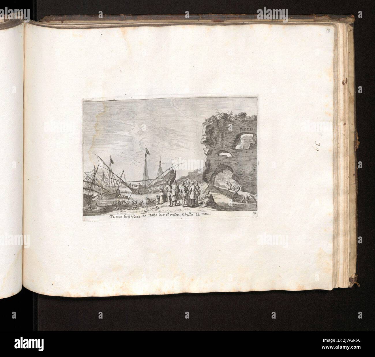 Ruina bey Pozzolo nahe der Grotten Sibilla Cumana. Küsel, Melchior I ...