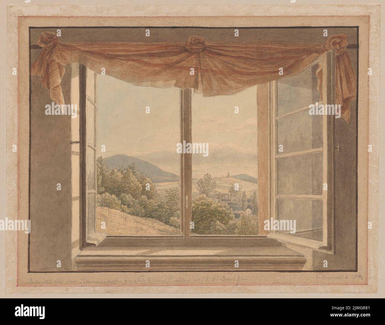 View from the window of a spa house in Szczawno-Zdrój (Salzbrunn ...
